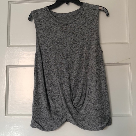 a new day | Tops | Gray Crossover Tank | Poshmark